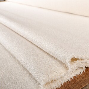 Bone White Chenille Upholstery Fabric by the Yard - for Home Decor ...