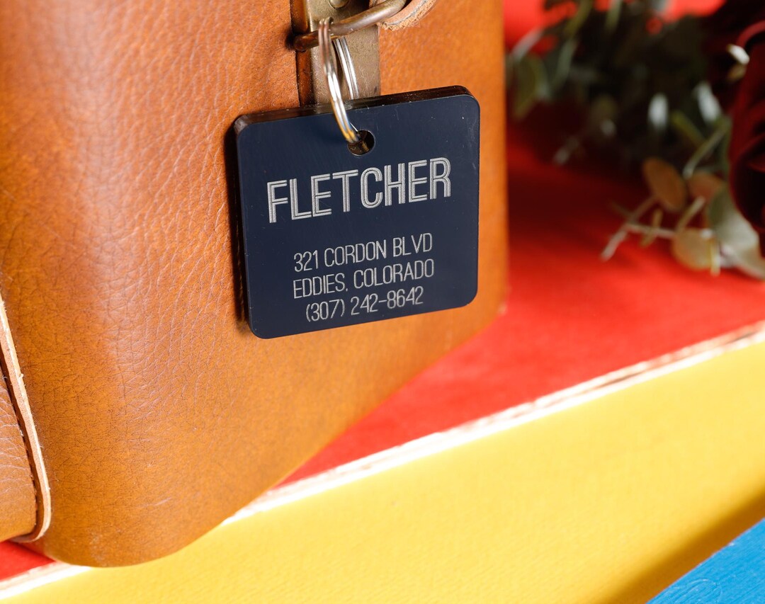 Premium Luggage Name Tags Personalized, Customized Name Tags for ...