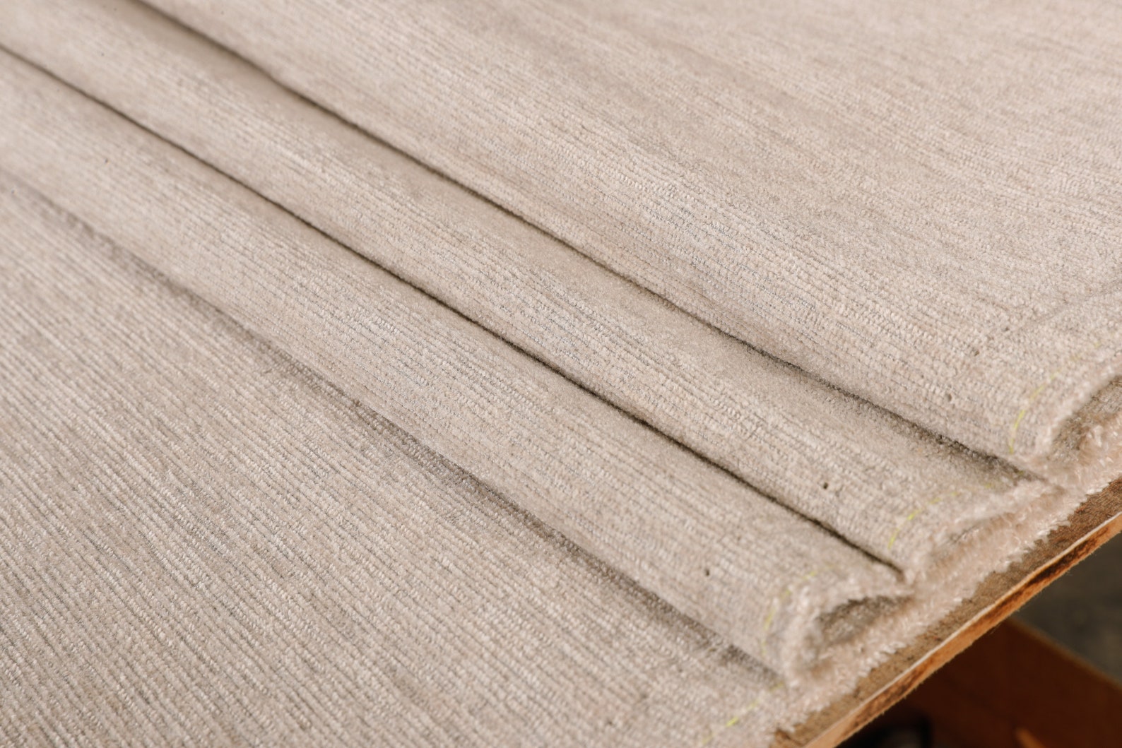 Beige Plush Chenille Upholstery Fabric by the Yard-for Home Decor ...