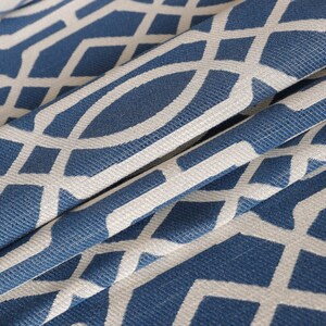 Woven High End Premium Grade Blue Pattern Upholstery Fabric by the Yard ...