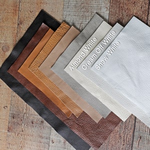 Italian Full Grain Leather Sheets: Pebble Texture, Soft Pre-cut Leather ...