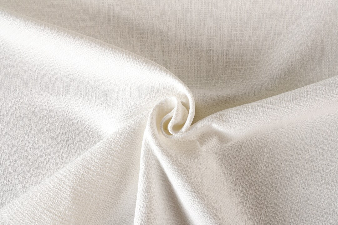 White High Quality Chenille Upholstery Fabric by the Yard - for Home ...