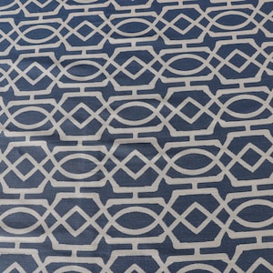 Woven High End Premium Grade Blue Pattern Upholstery Fabric by the Yard ...