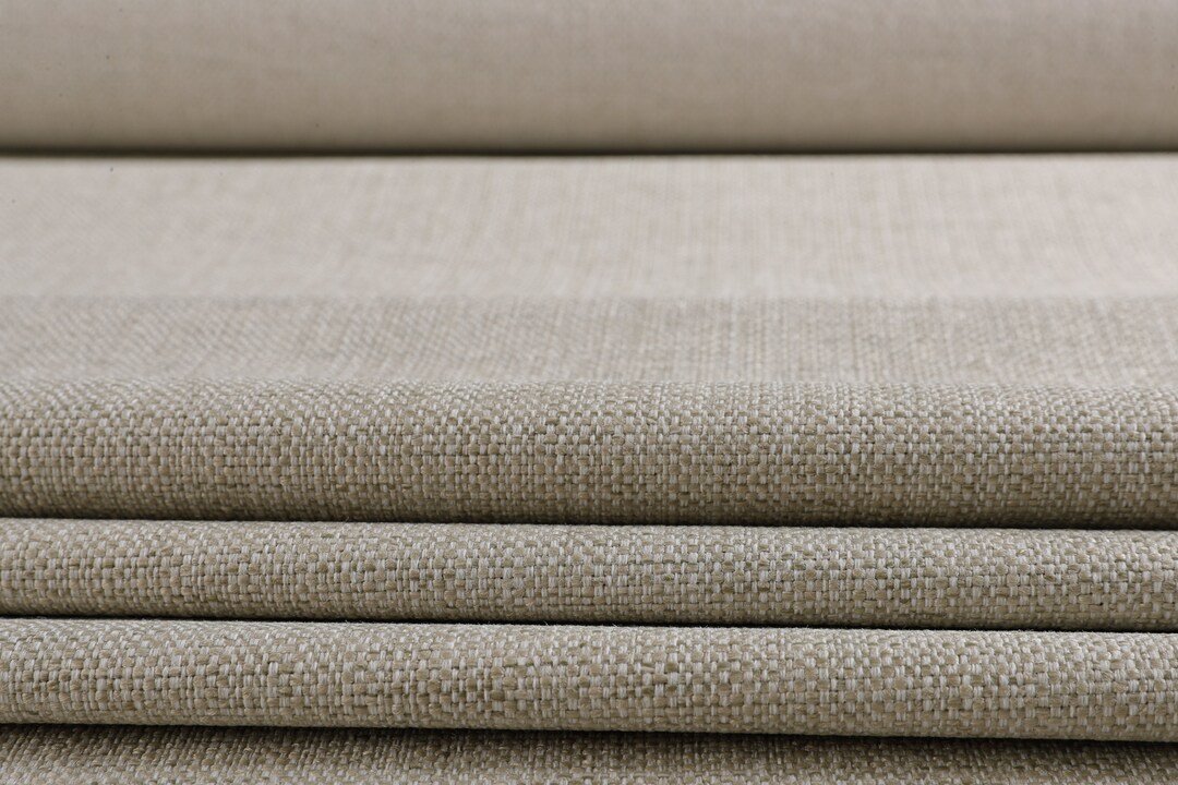 Grey Woven Teflon Finished Upholstery Fabric by the Yard - for Home ...