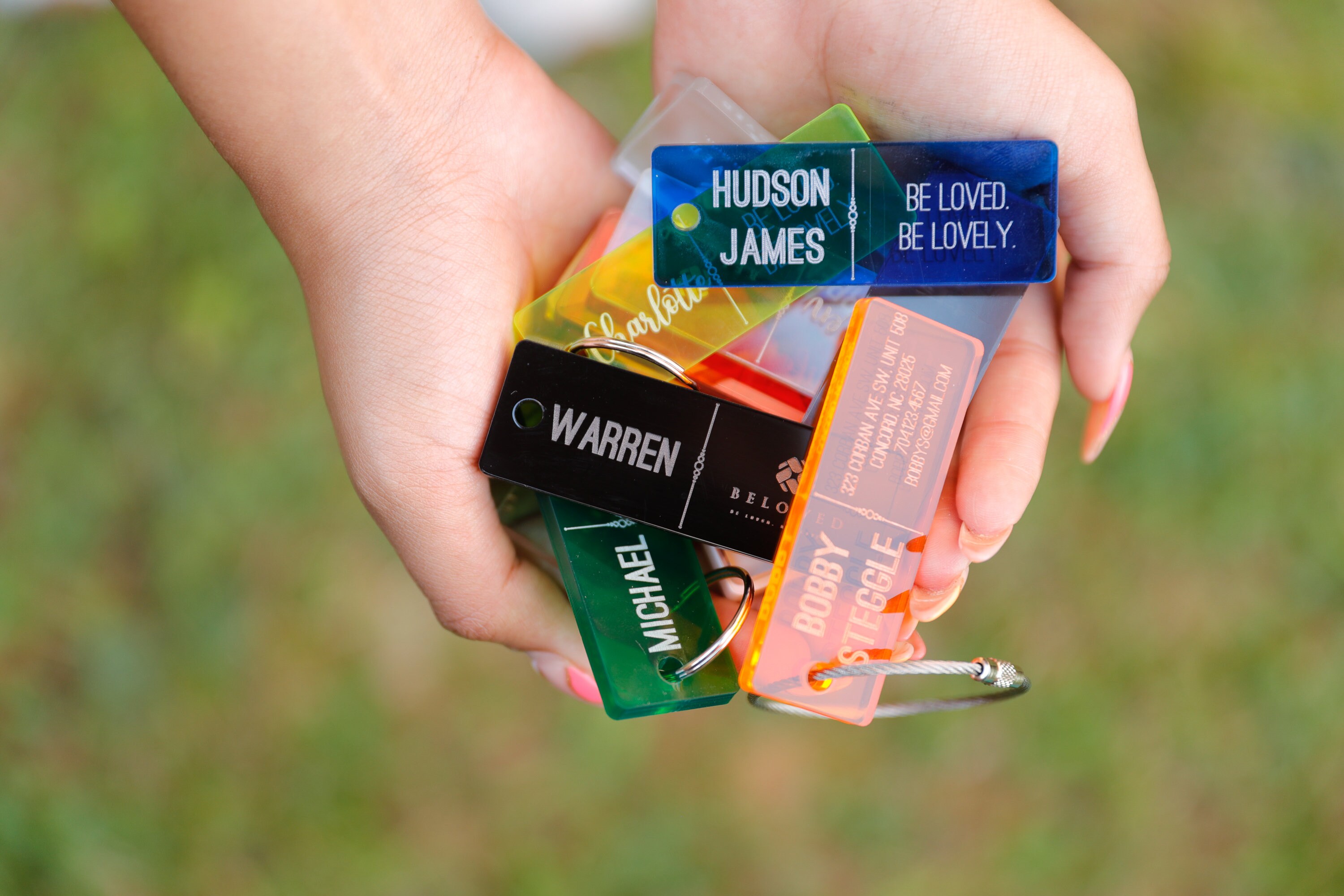 Premium Luggage Name Tags Personalized, Customized Name Tags for ...