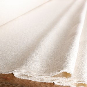 Bone White Chenille Upholstery Fabric by the Yard - for Home Decor ...