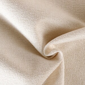 Bone White Chenille Upholstery Fabric by the Yard - for Home Decor ...