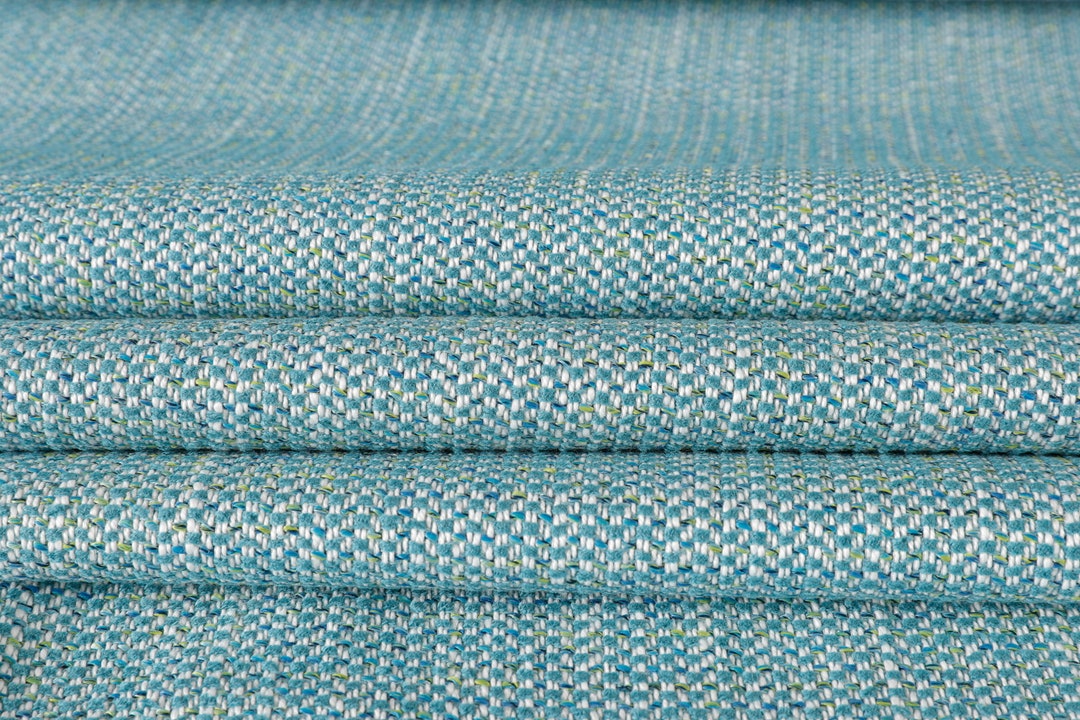High Quality Turquoise Woven Upholstery Fabric by the Yard - for Home ...