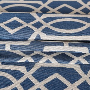 Woven High End Premium Grade Blue Pattern Upholstery Fabric by the Yard ...