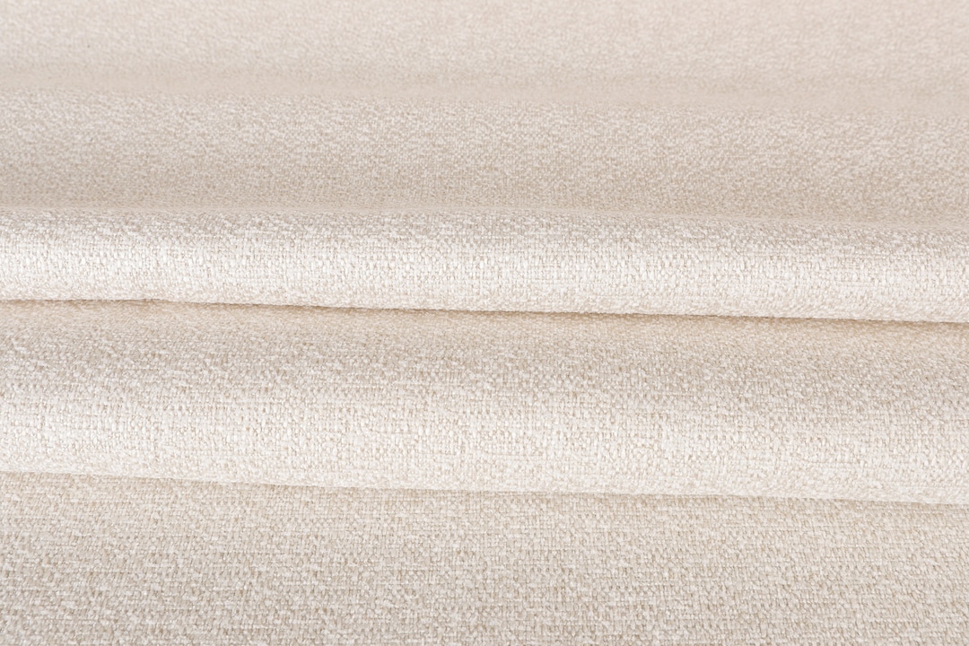 Bone White Chenille Upholstery Fabric by the Yard - for Home Decor ...