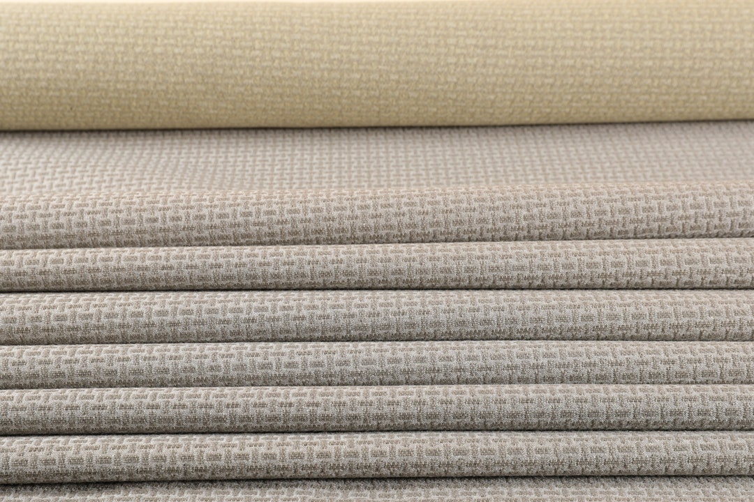 Grey Chenille Cross Woven Designer Upholstery Fabric by the Yard-for ...