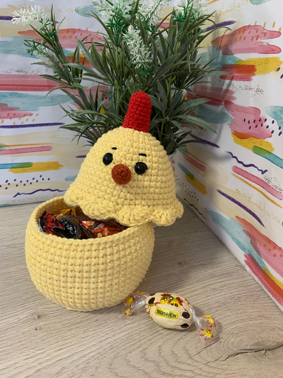 Easter Chicken Basket Amigurumi Decoration Crochet Pattern (PDF) - Etsy