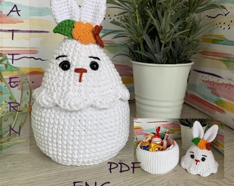 Easter Chicken Basket Amigurumi Decoration Crochet Pattern | Etsy