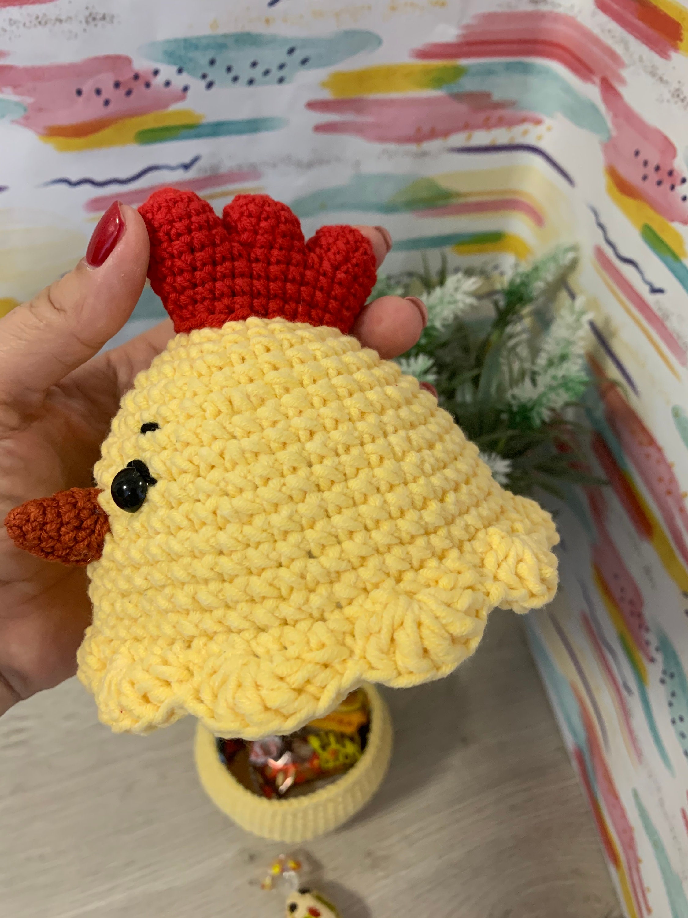Easter Chicken Basket Amigurumi Decoration Crochet Pattern (PDF) - Etsy