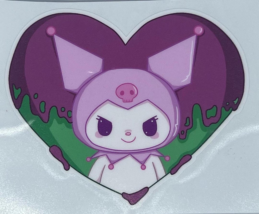 Kuromi Car Sticker - Etsy