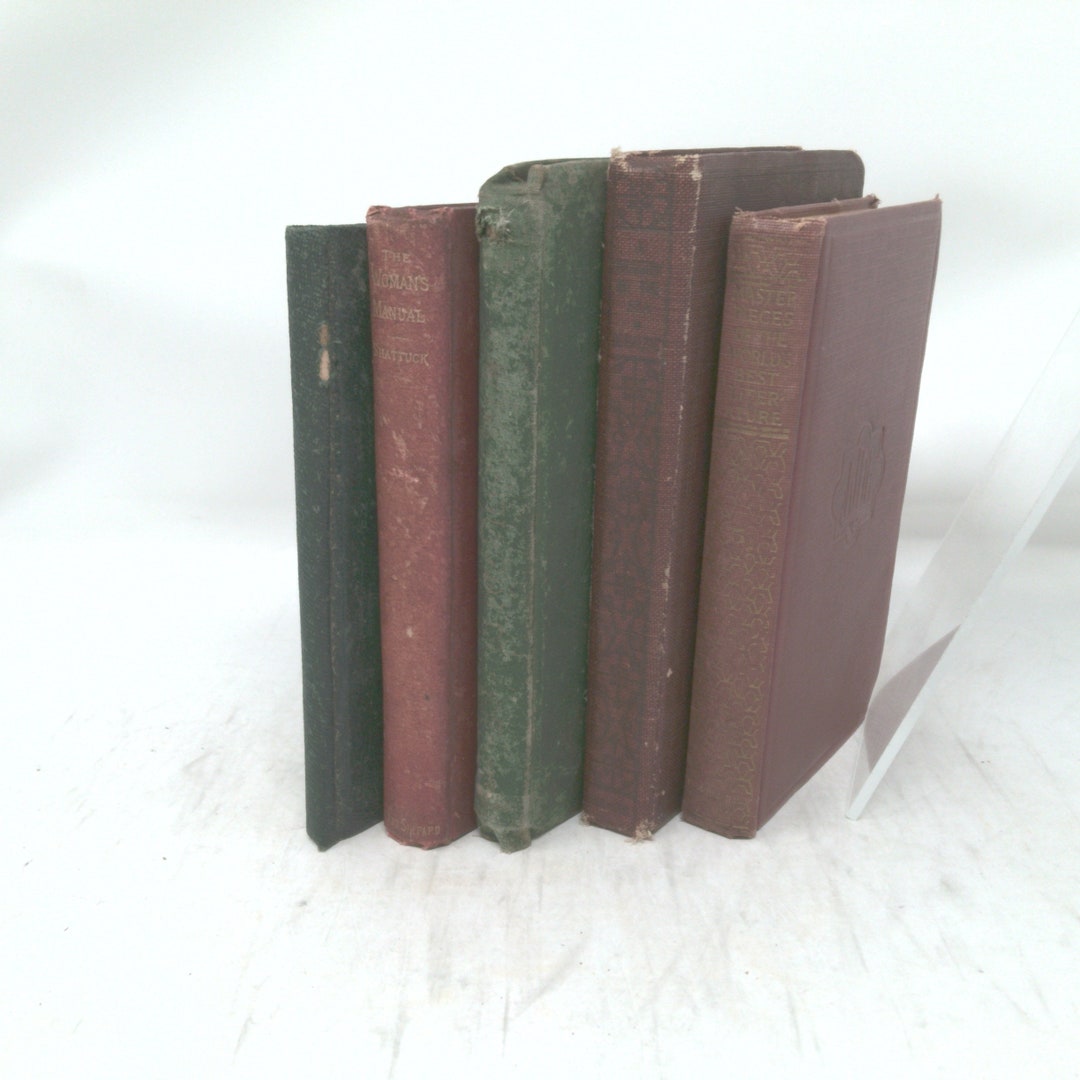 Vintage Book Set With Featured Title | the Woman's Manual by Harriette ...
