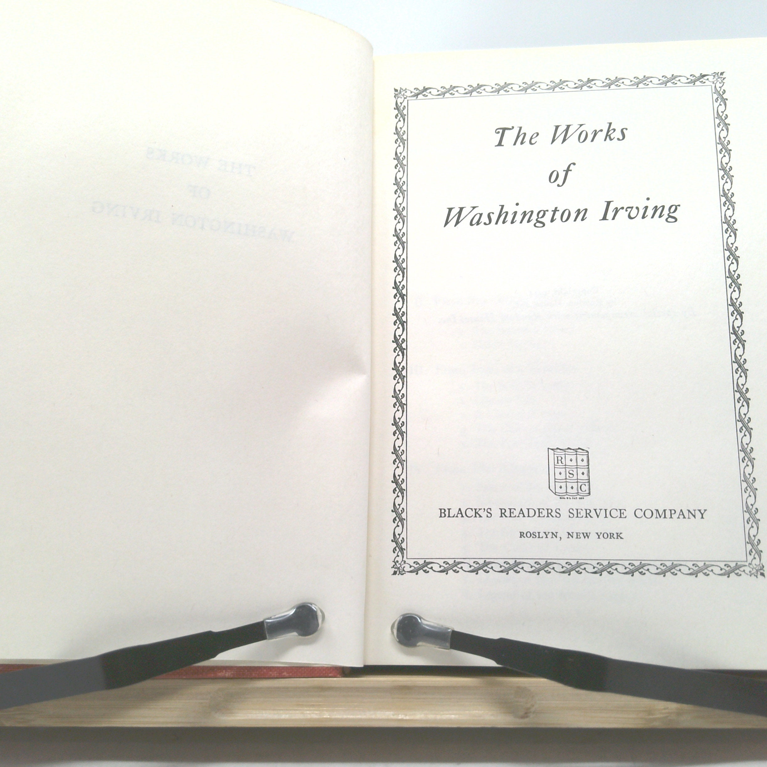 Vintage Book Set With Featured Title the Works of Washington Irving ...