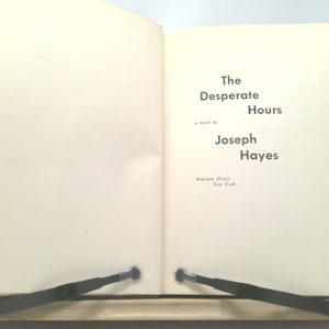 Vintage Book Set With Featured Title |the Desperate Hours/ Joseph Hayes ...