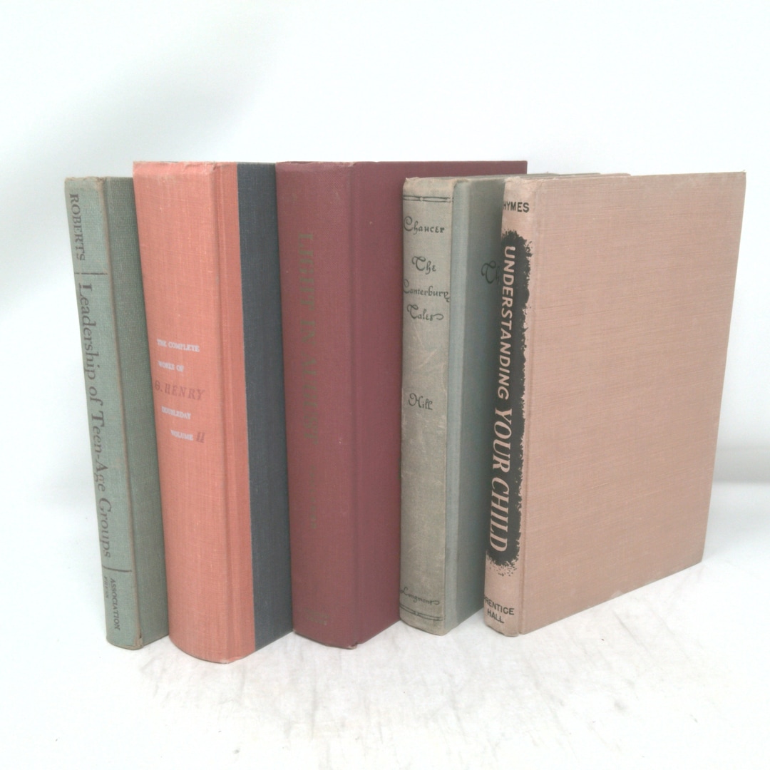 Vintage Book Set With Featured Title | Little Men by Louisa May Alcott ...