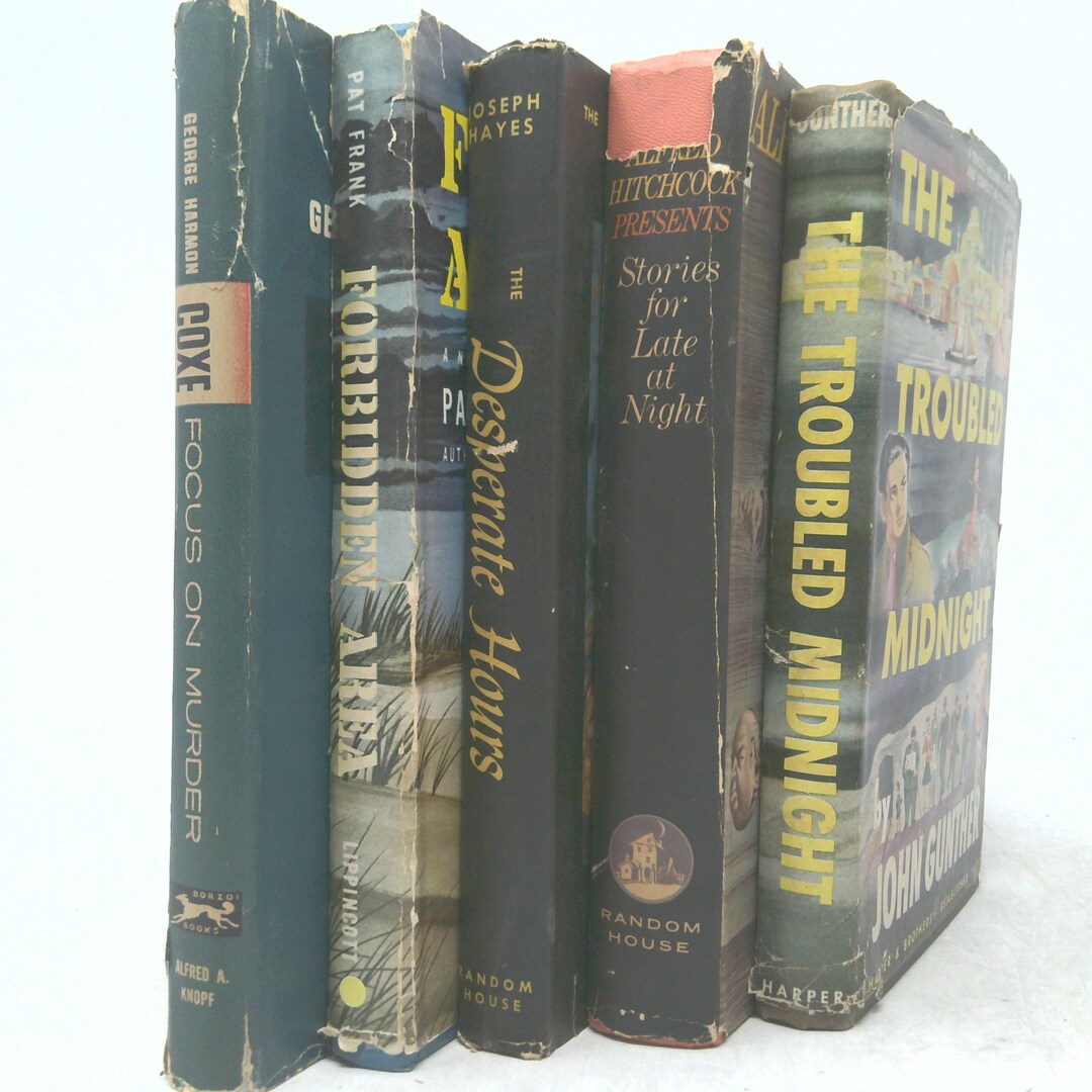 Vintage Book Set With Featured Title the Desperate Hours/ - Etsy