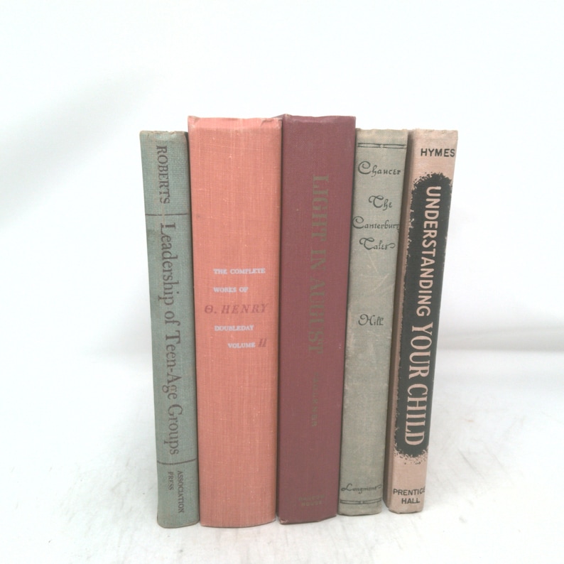 Vintage Book Set With Featured Title | Little Men by Louisa May Alcott ...