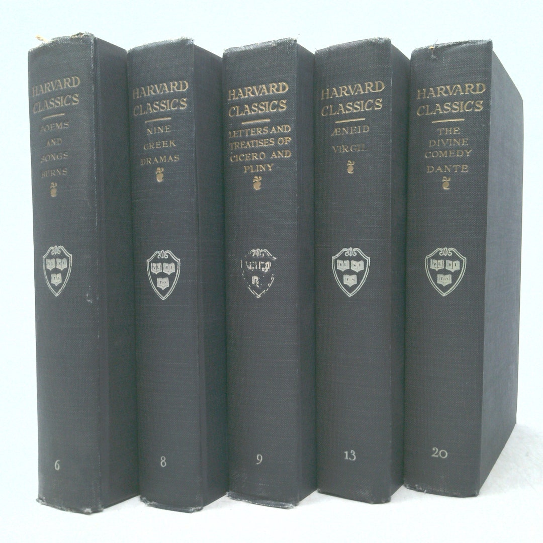 Vintage Book Set With Featured Title |nine Greek Dramas | Decorative ...
