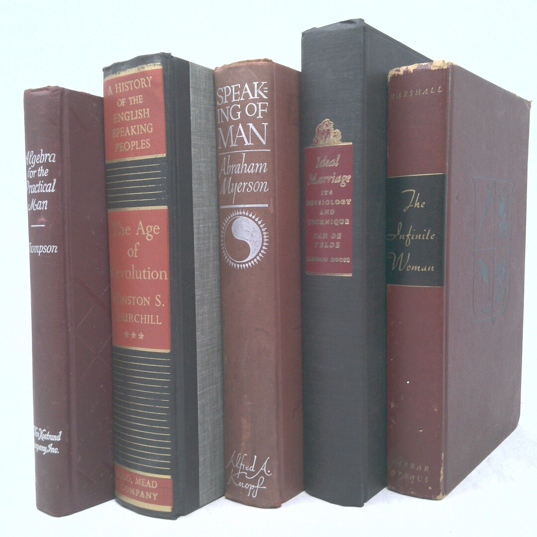 Vintage Book Set With Featured Title | *speaking of Man/abraham Myerson ...
