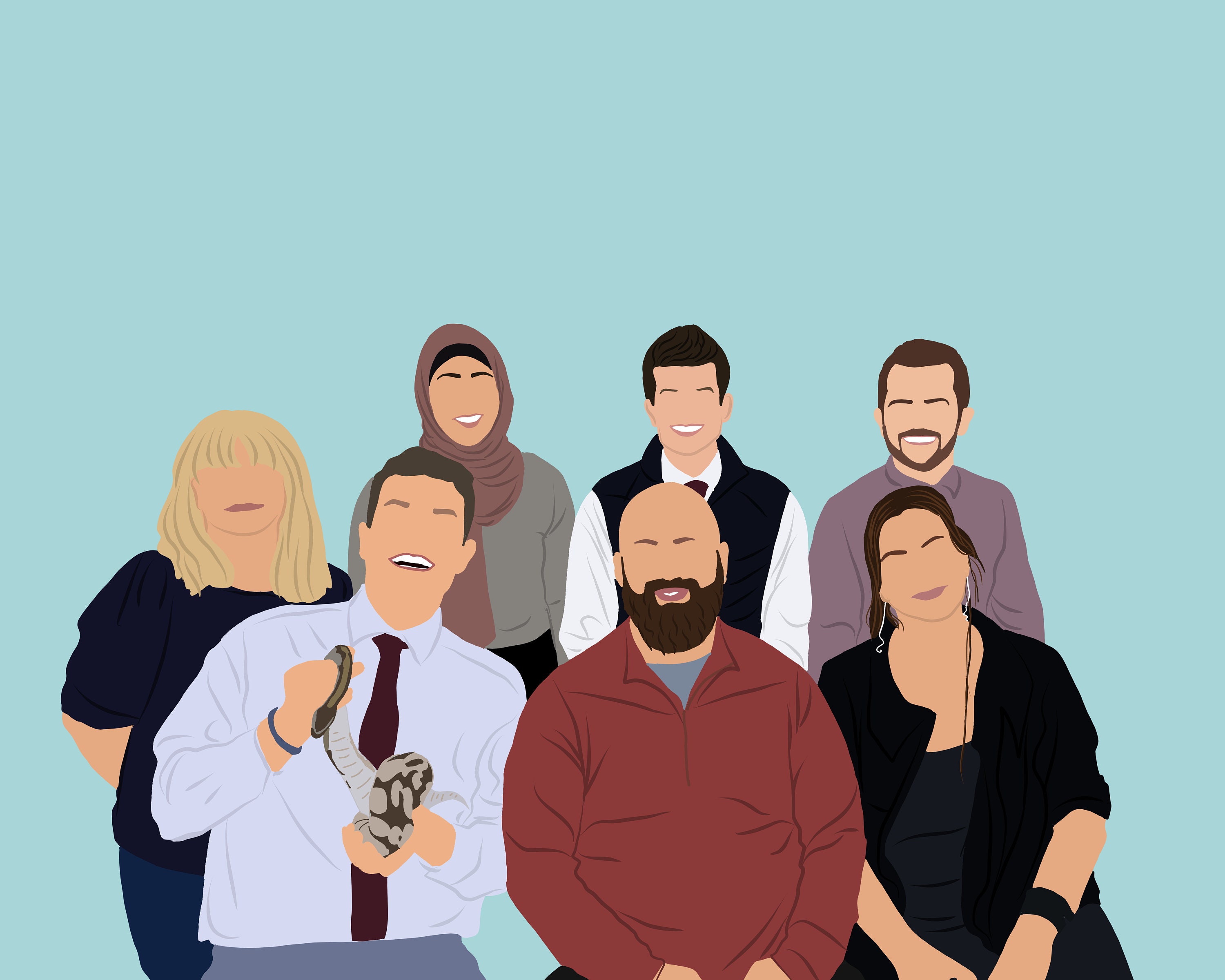 Group Portrait, Group Drawing, Drawing From Photo, Digital Drawing ...