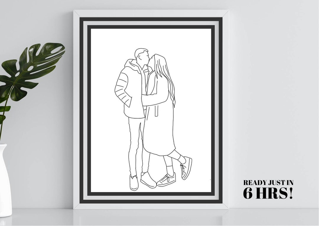 Custom Line Drawing, Face Line Art, Simple Line Art, Minimalist Drawing ...