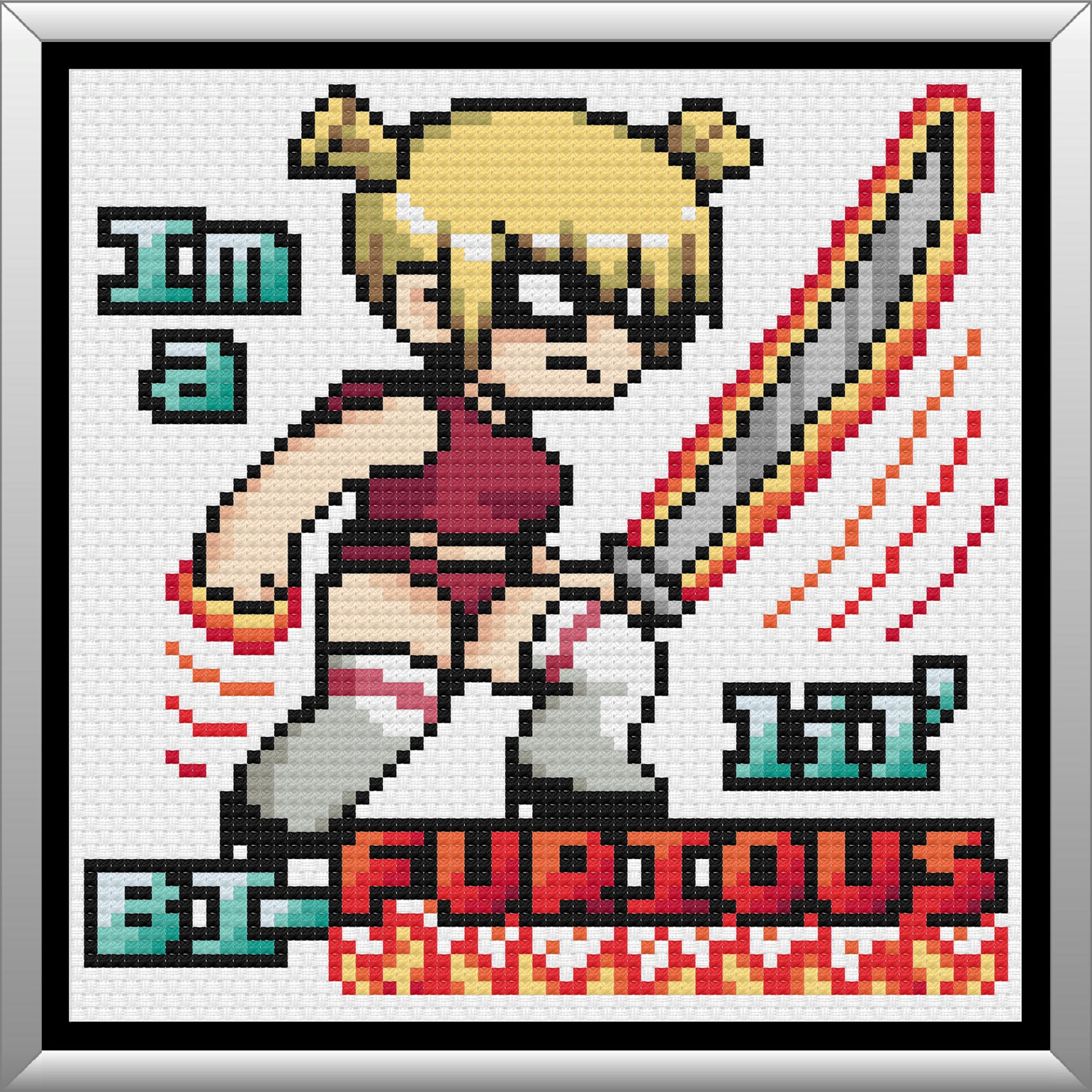 Scott Pilgrim Sprites Bundle: Geek Video Games 8-bit Ramona Flowers ...