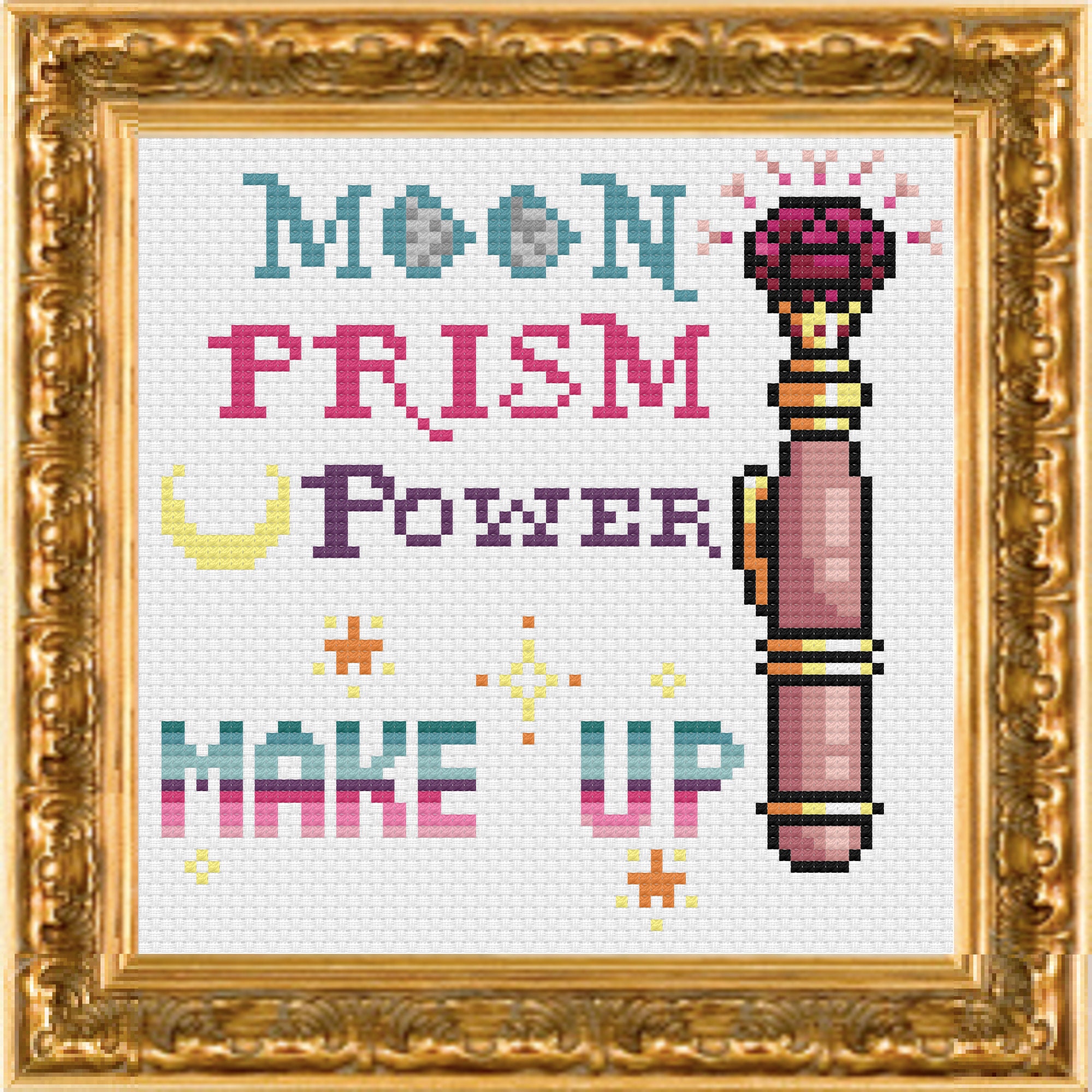 Five Sailor Moon Pattern Bundle - Transformation Pens Make up Power ...