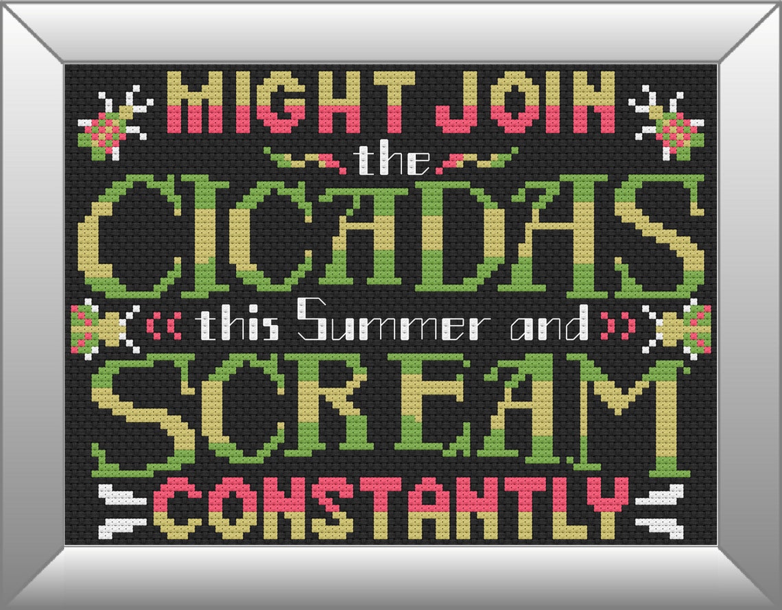 Cicada Screams Meme Quote Existential Dread Crisis Anxiety | Etsy