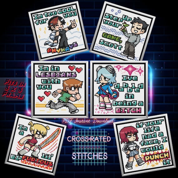Scott Pilgrim Game Sprites