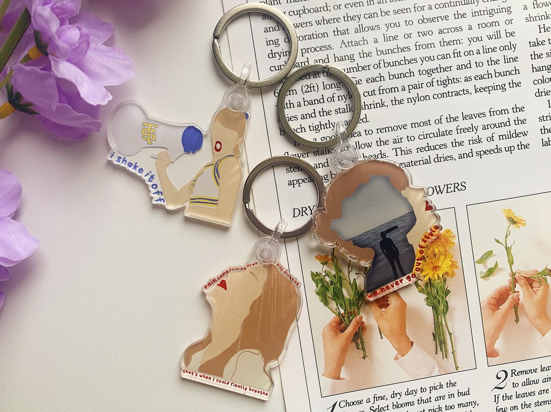 Taylor Inspired 1989 Keychains Album Quotes and Illustrations Gifts Pop ...