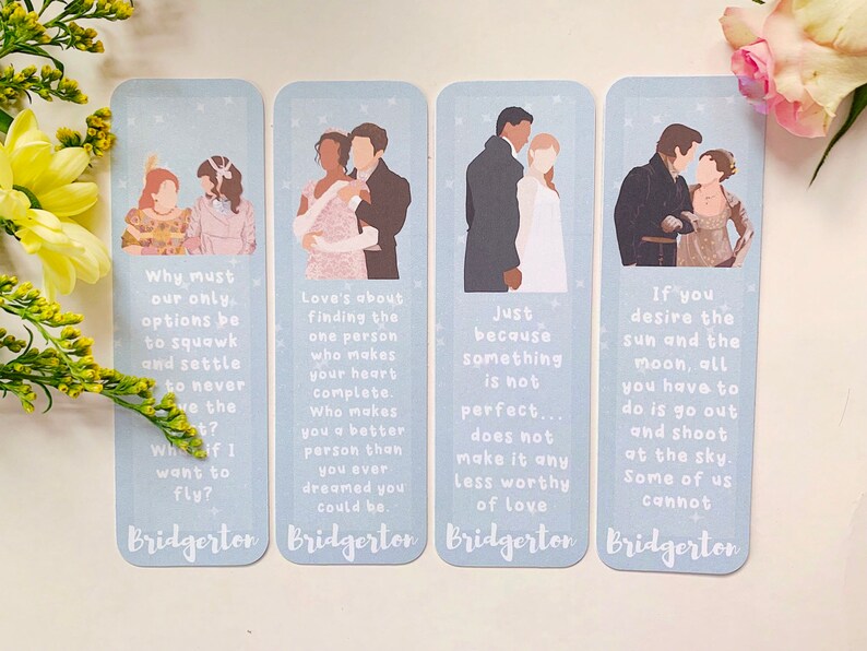 Bridgerton Handmade Unique Bookmarks Laminated Netflix - Etsy UK
