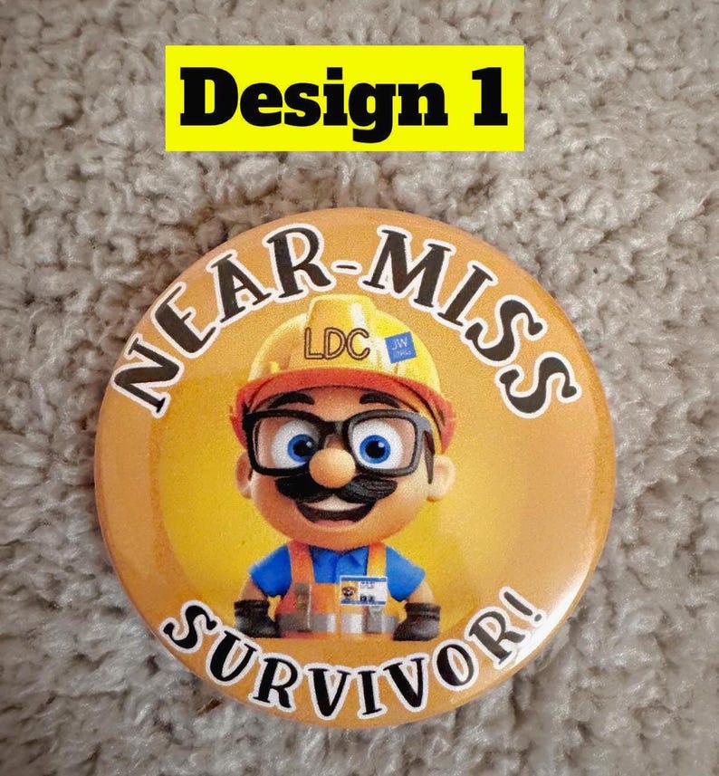 LDC Pins/buttons Customizable “near Miss Survivor “ - Etsy