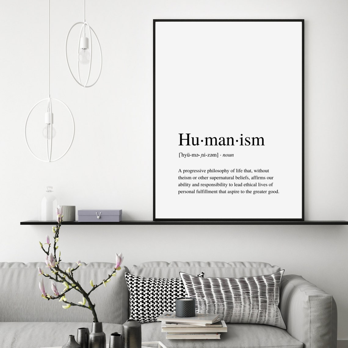 Humanism Definition Wall Art | Word Definition Print| Humanist Home ...