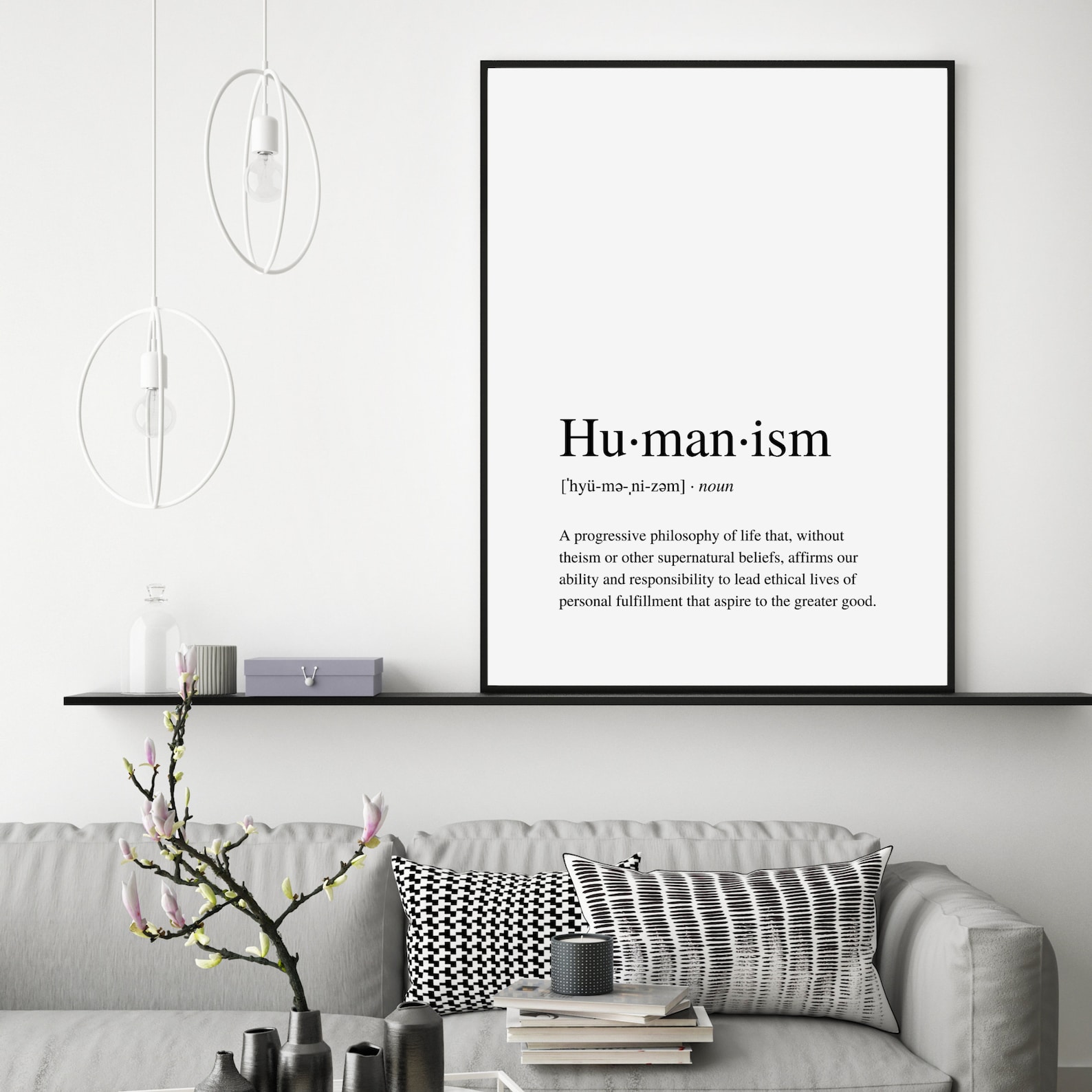 Humanism Definition Wall Art | Word Definition Print| Humanist Home ...