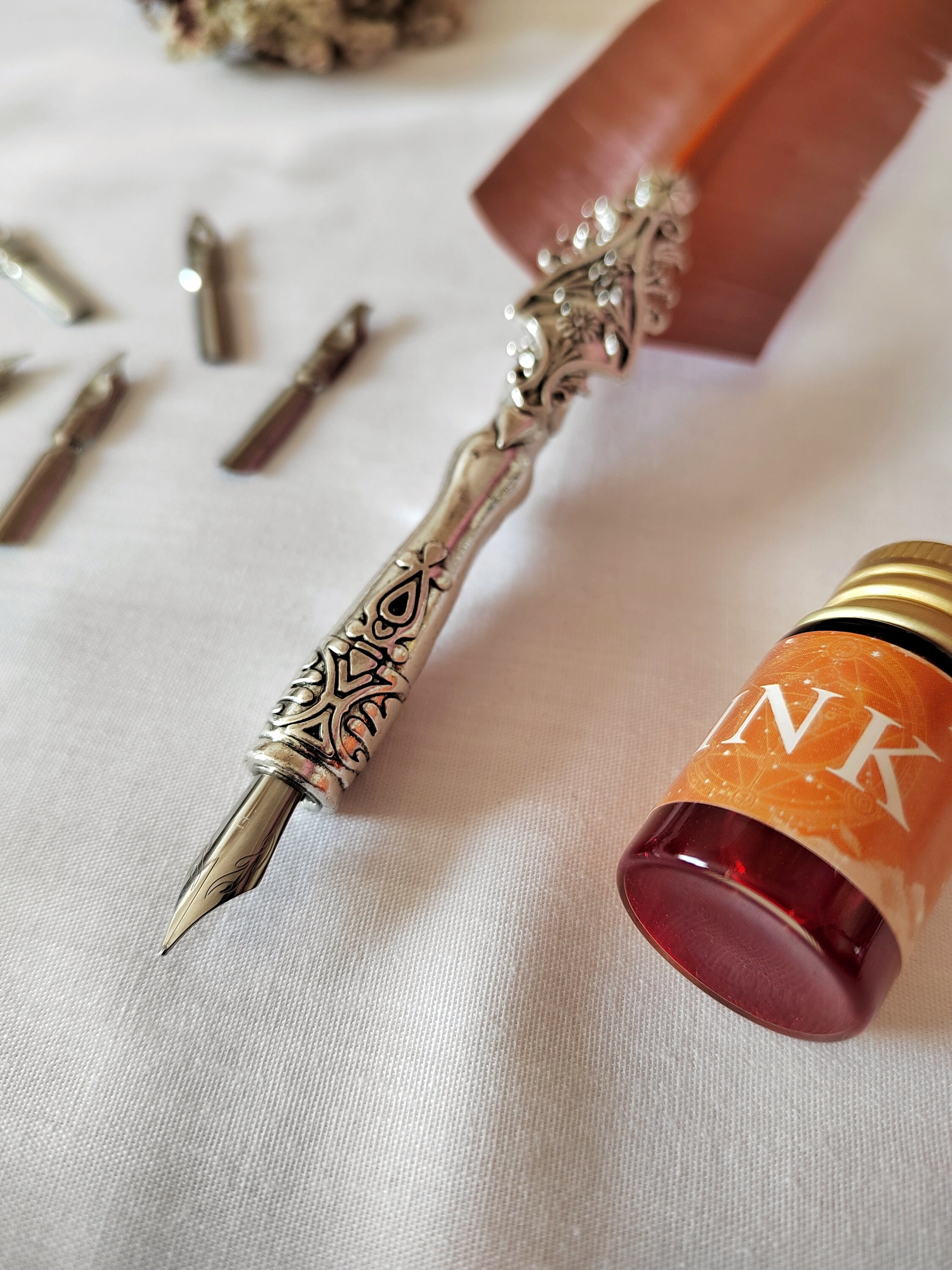 Vintage Calligraphy Fountain Pen - Etsy