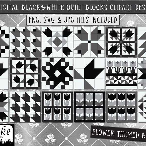 Flower Quilt Blocks - Etsy