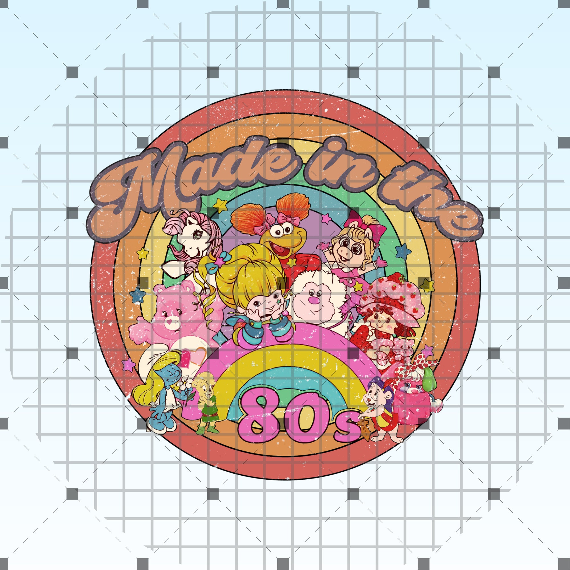 Made in the 80s Png, Retro Character Cartoon Svg Download, Strawberry ...