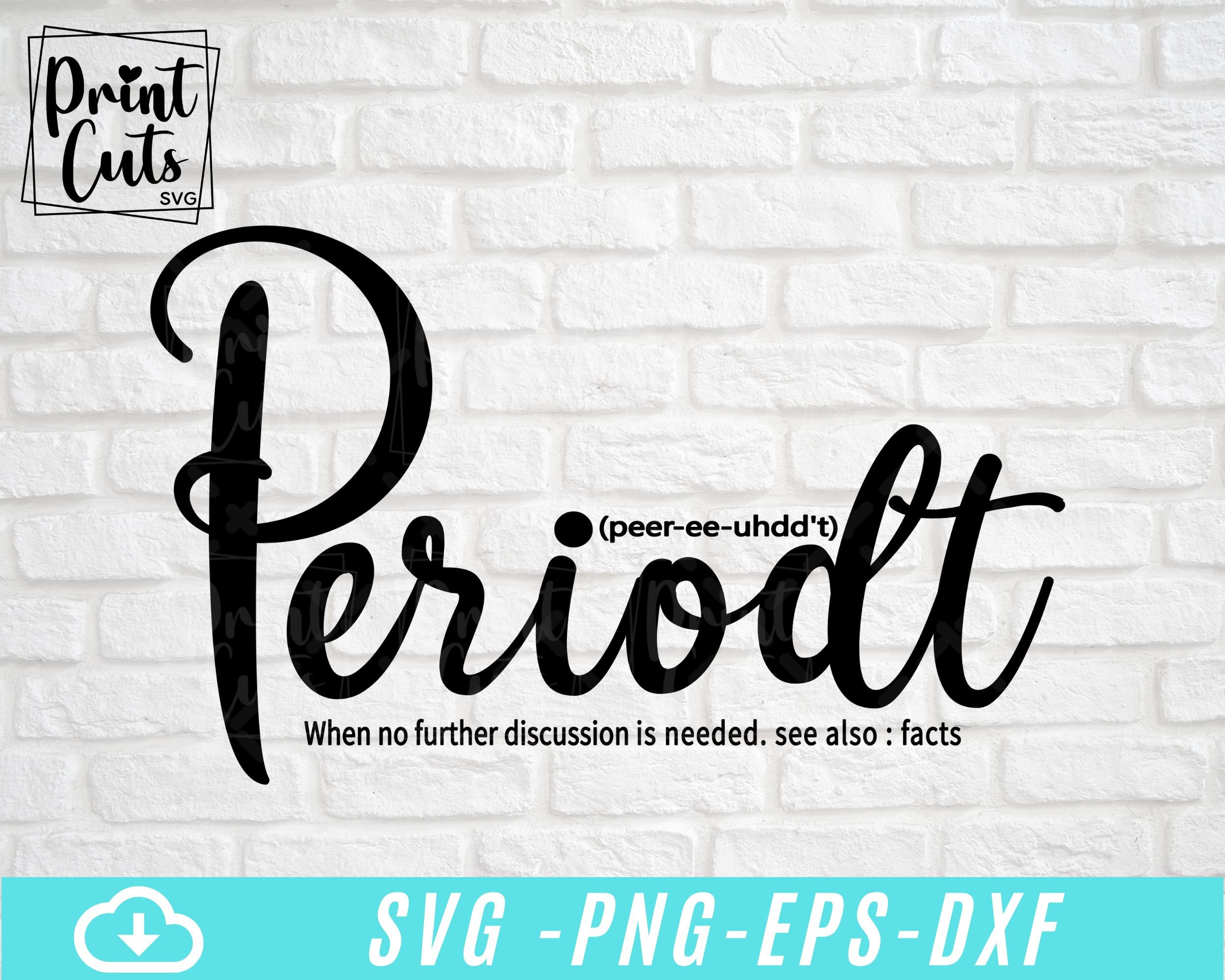 Periodt Definition Svg Black Woman Svg Black History Month Etsy