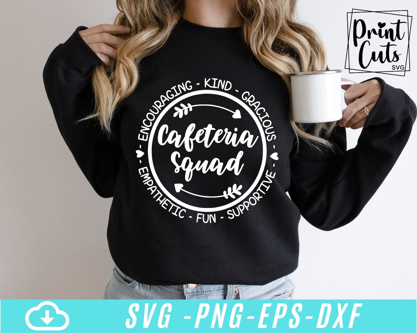 Cafeteria Squad Svg Lunch Lady Svg Cafeteria Worker Etsy