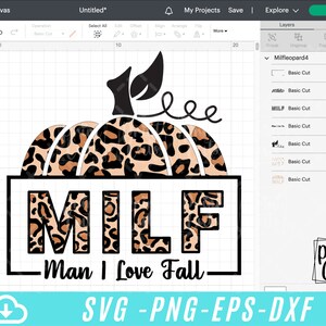 MILF Man I Love Fall Svg , Fall Vibes Svg, Autumn Vibes Svg , Fall ...