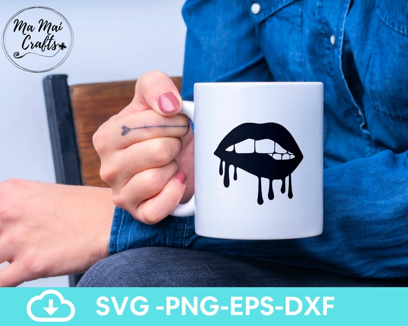 Bite Lip Drip SVG, Lips Bite, Lips Mouth Dripping , Lips Drip, Clipart ...