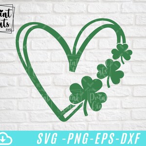 Shamrock Heart Svg , St Patrick's Day Svg , St Patty's Svg , Leaf ...