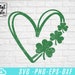 Shamrock Heart Svg , St Patrick's Day Svg , St Patty's Svg , Leaf ...