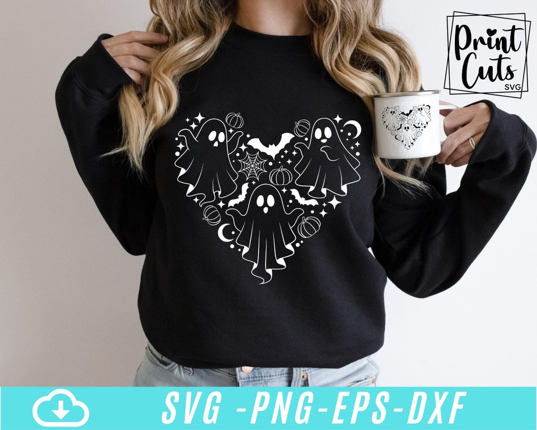 Halloween Svg, Halloween Heart Svg, Halloween Shirt Svg, Kids Halloween ...