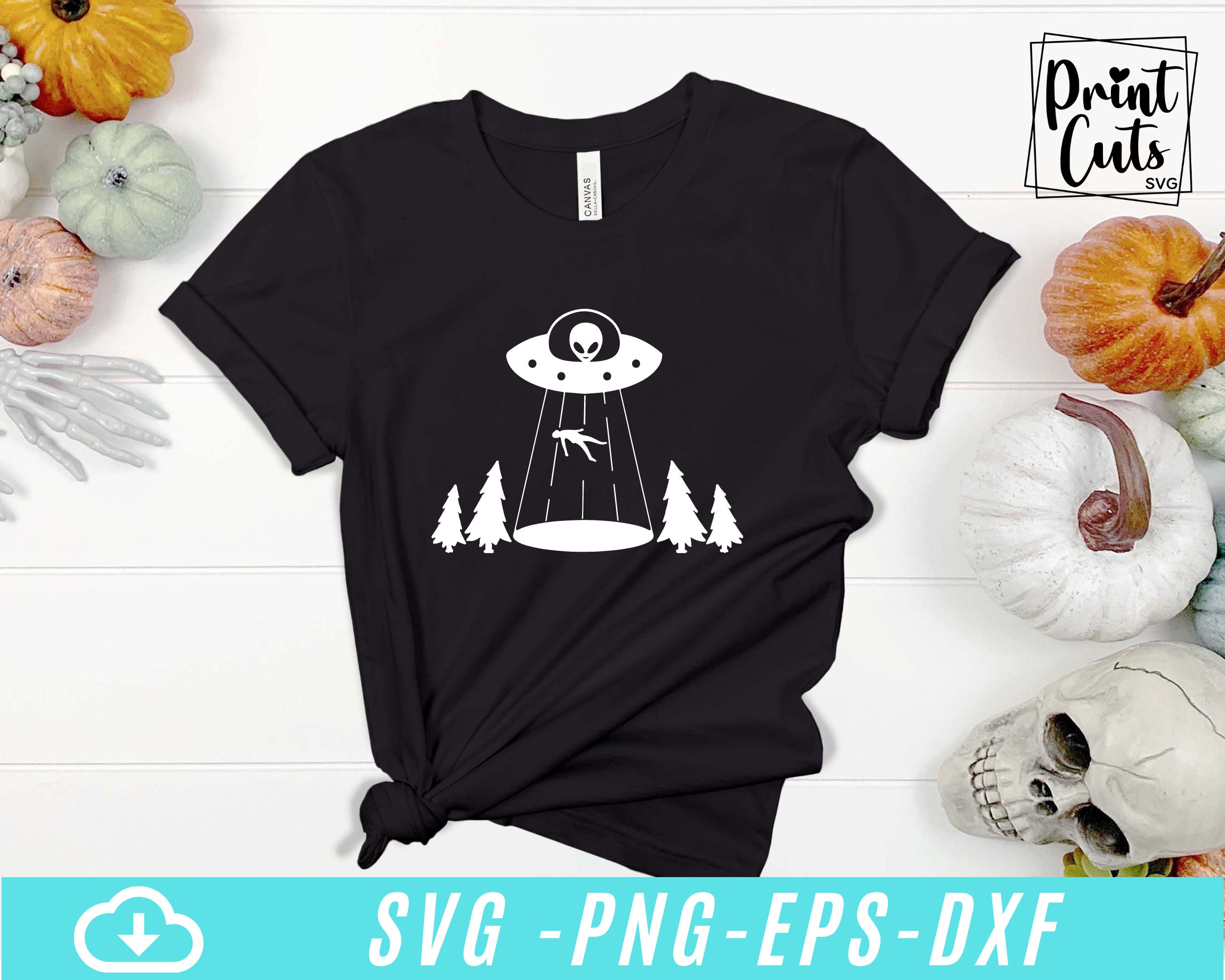 Alien Abduction SVG Alien Vector UFO Svg Outer Space Alien | Etsy