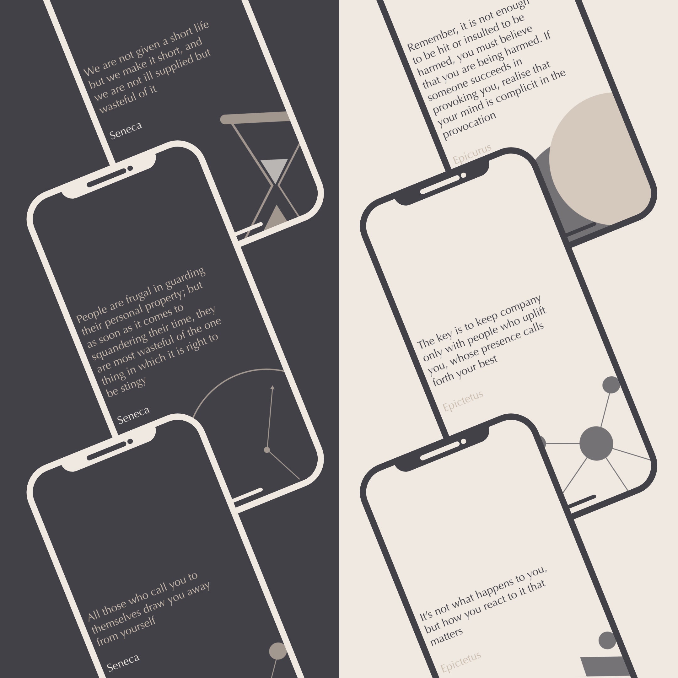 Minimalist Stoic iPhone Wallpapers – Inspirational, Motivational and ...